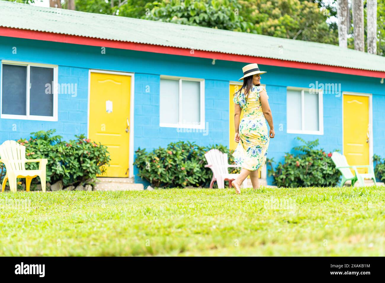 North America, Caribbean, Hispaniola Island, Dominican Republic, Monte Plata, Bayaguana, Campo ...