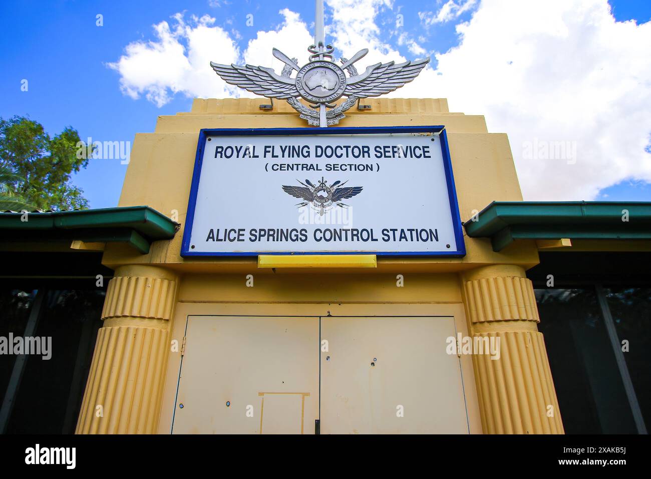 Exterior of the Royal Flying Doctor Service Tourist Facility along ...