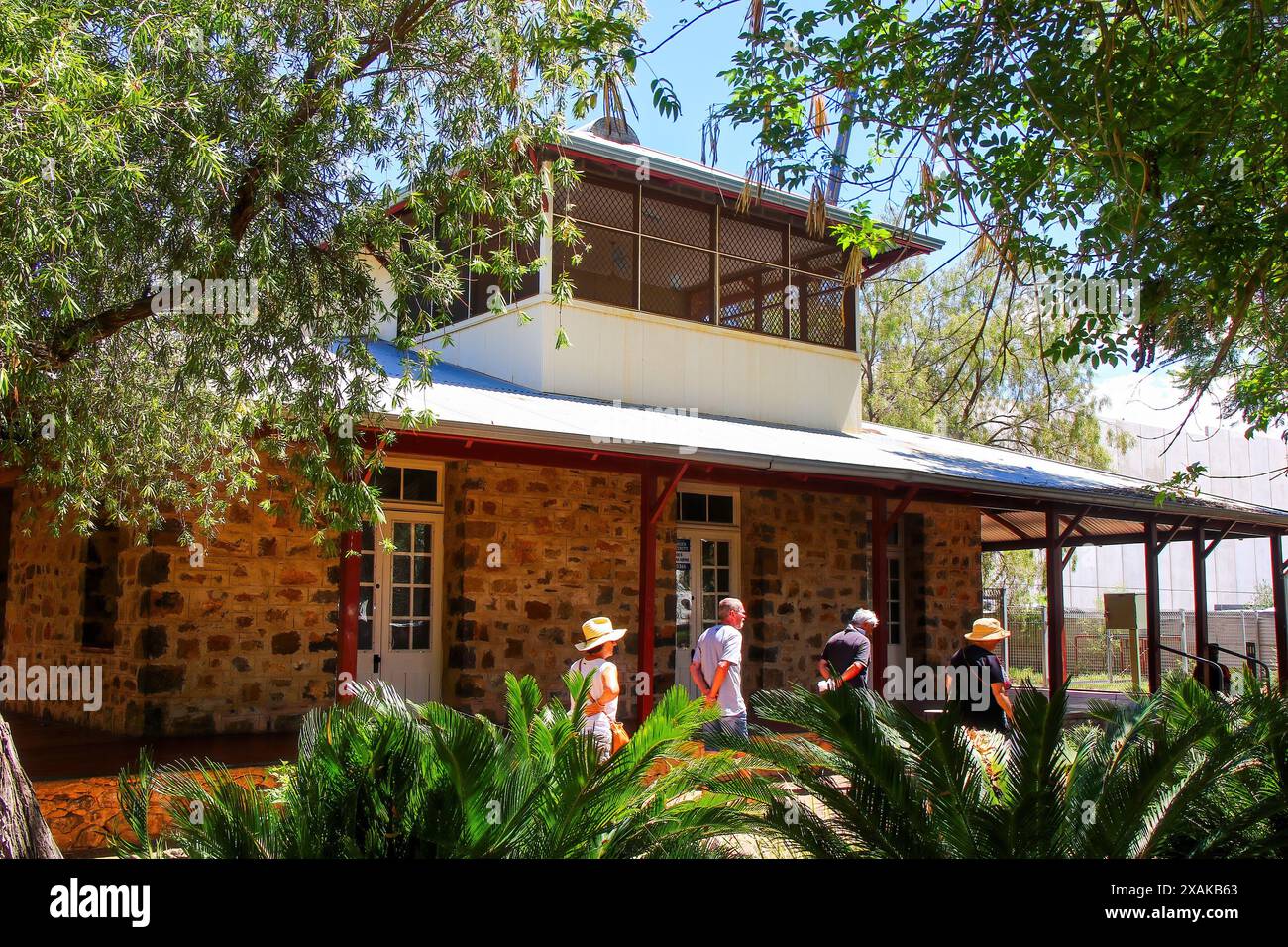 Exterior of the Adelaide House Museum on Todd Mall in downtown Alice ...