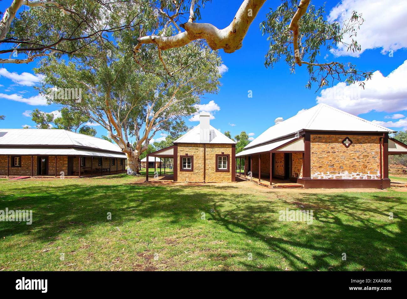 Old buildings of the Alice Springs Telegraph Station Historical Reserve ...