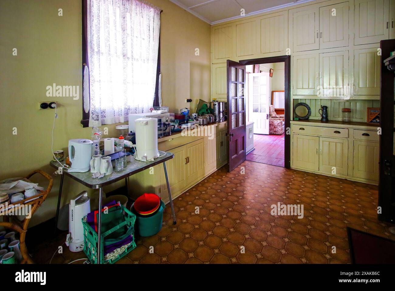 Kitchen of the Adelaide House Museum on Todd Mall in downtown Alice ...