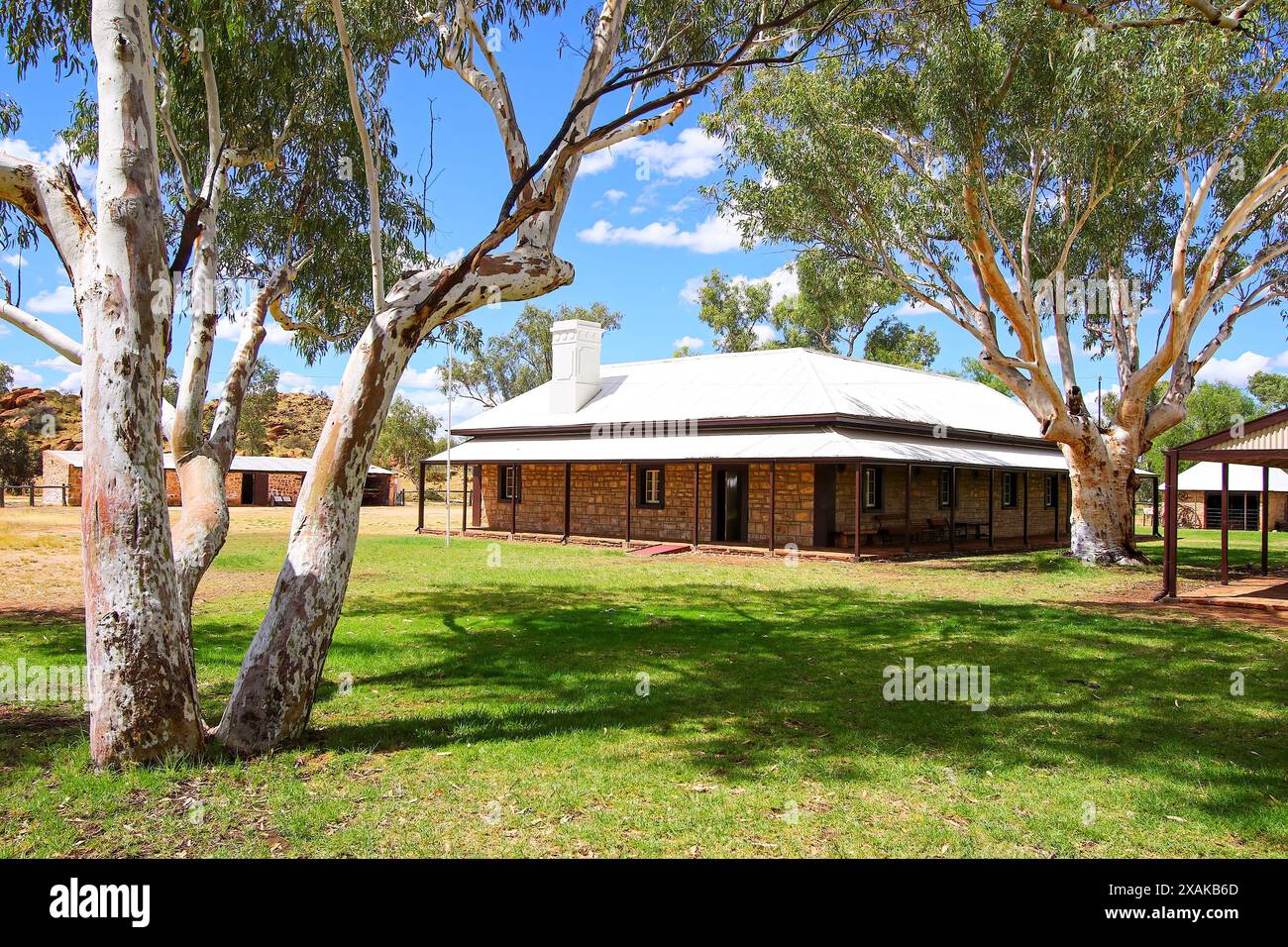 Old buildings of the Alice Springs Telegraph Station Historical Reserve ...
