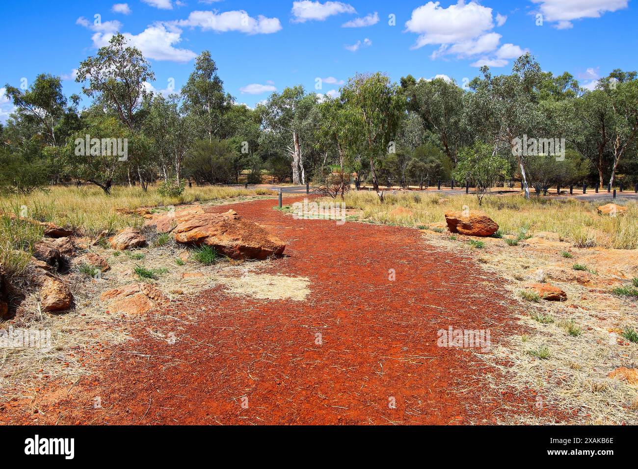 Footpath in the Alice Springs Telegraph Station Historical Reserve in ...