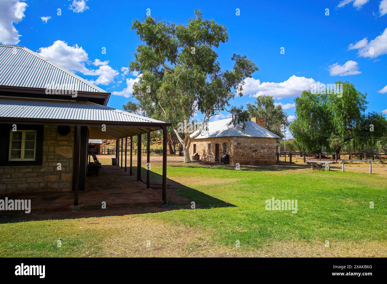 Old buildings of the Alice Springs Telegraph Station Historical Reserve ...