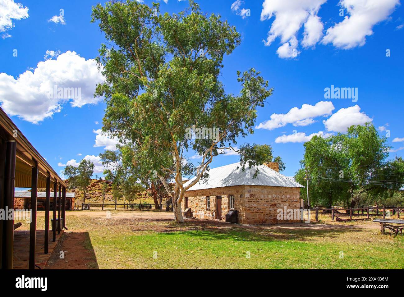 Old buildings of the Alice Springs Telegraph Station Historical Reserve ...