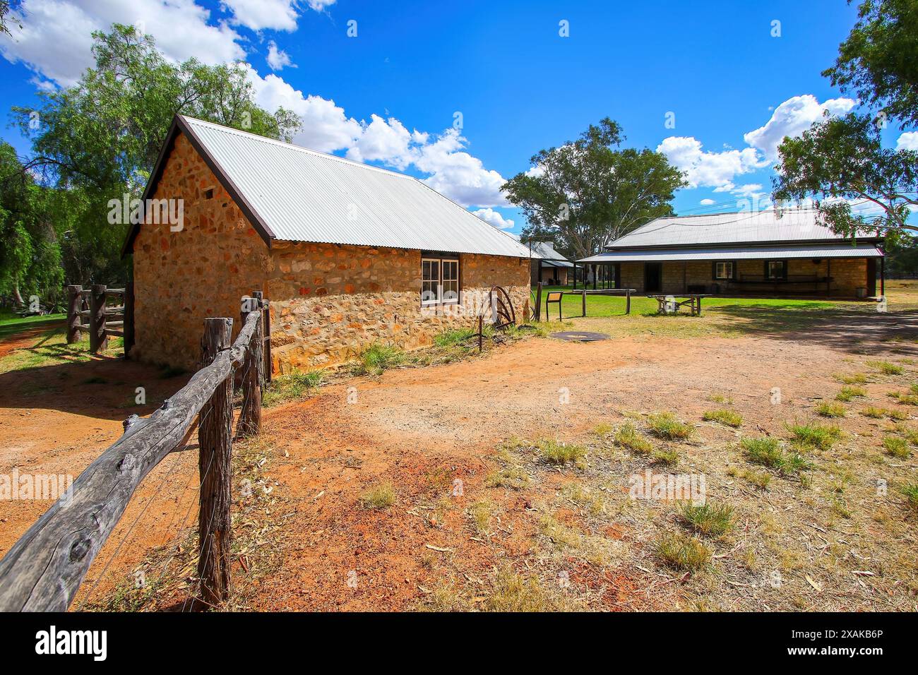 Old buildings of the Alice Springs Telegraph Station Historical Reserve ...