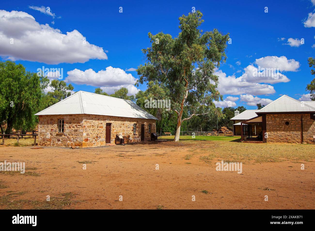 Old buildings of the Alice Springs Telegraph Station Historical Reserve ...