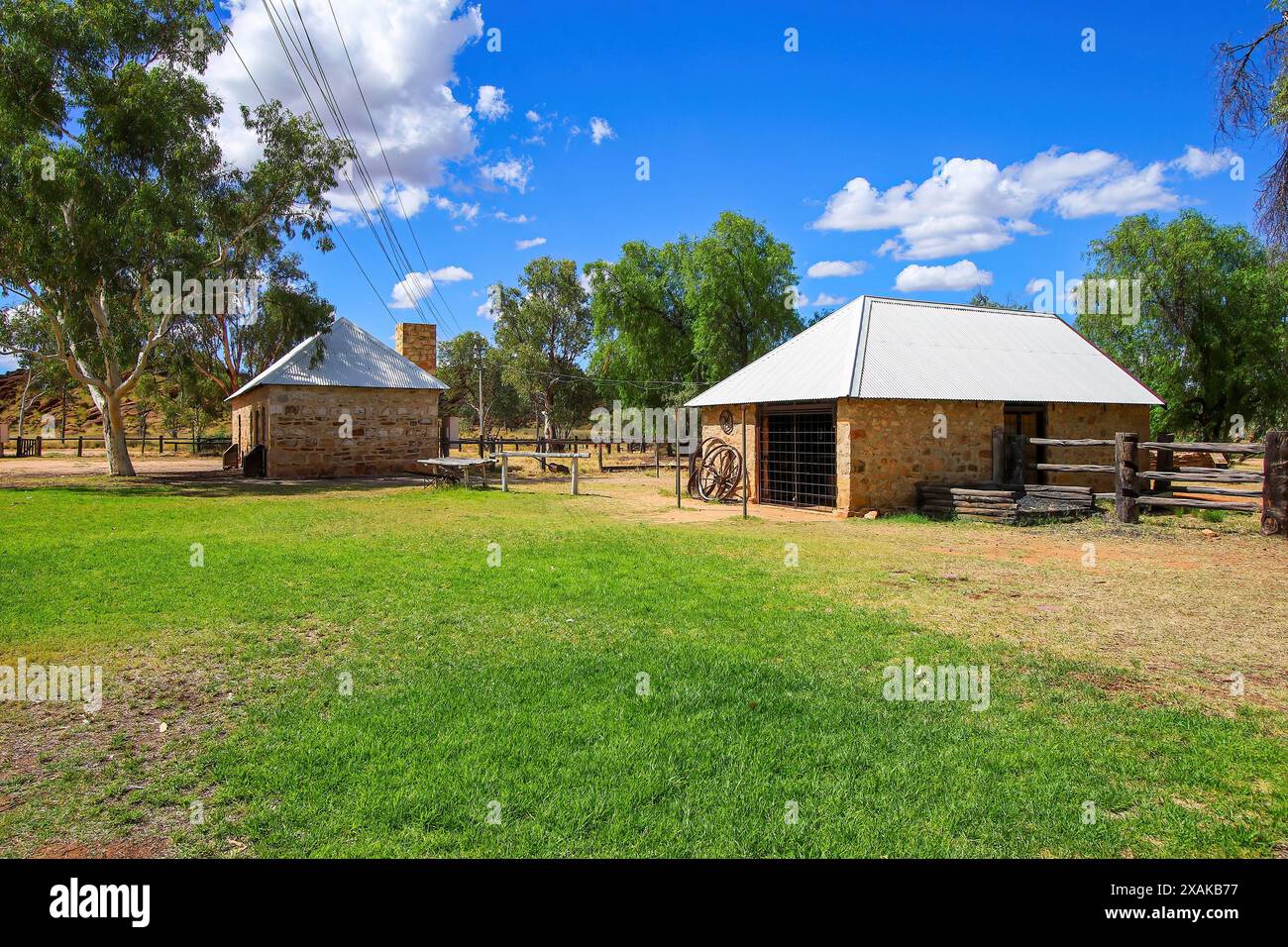 Old buildings of the Alice Springs Telegraph Station Historical Reserve ...