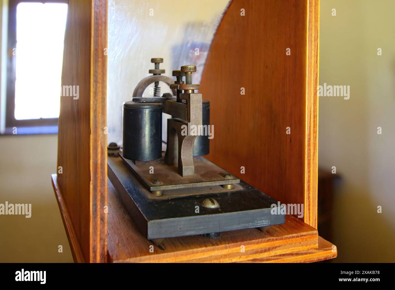 Morse key displayed in the Alice Springs Telegraph Station Historical ...