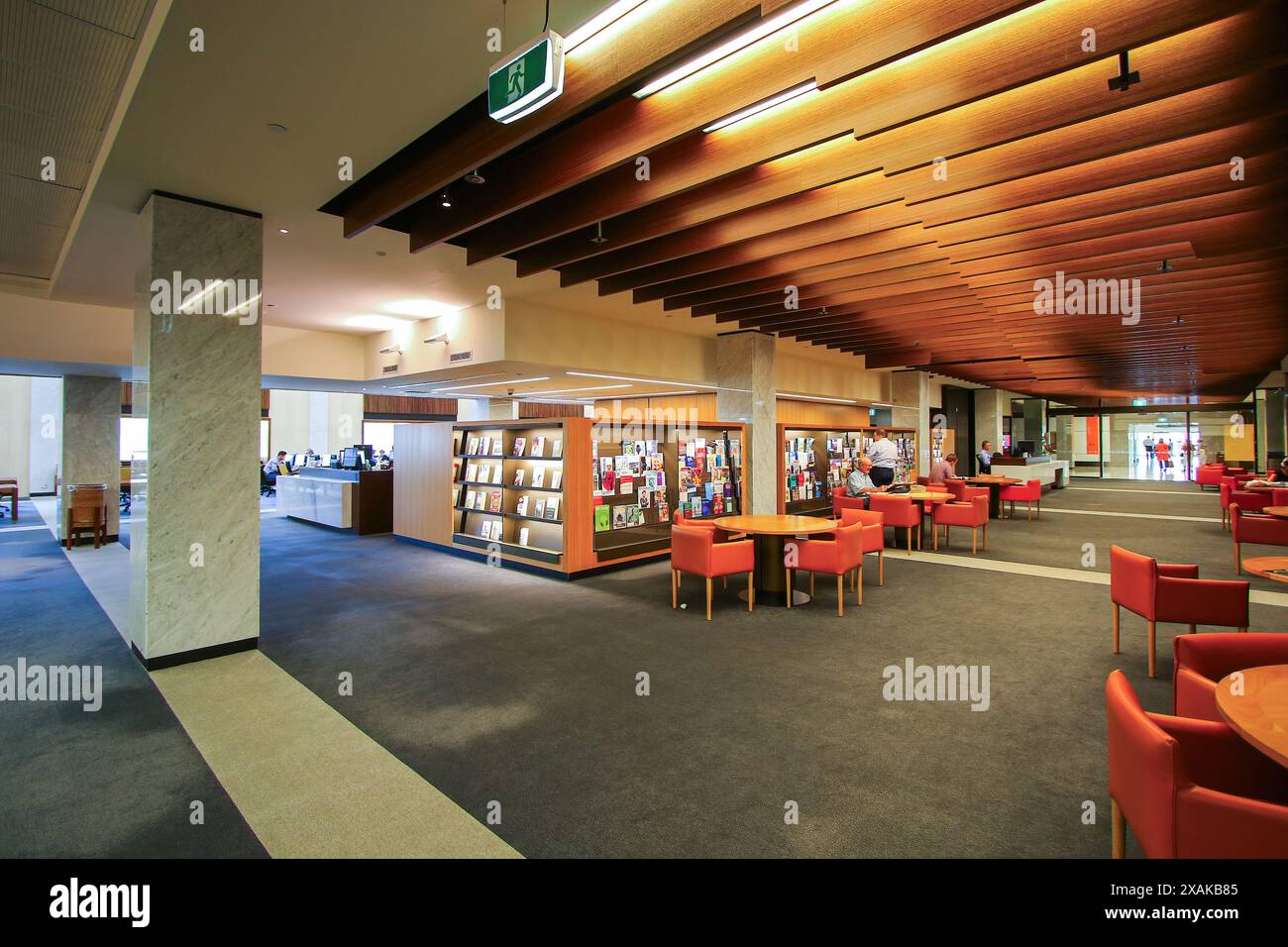 Main reading room of the National Library of Australia, as seen from ...