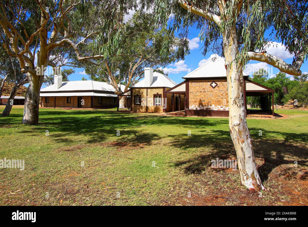 Old buildings of the Alice Springs Telegraph Station Historical Reserve ...