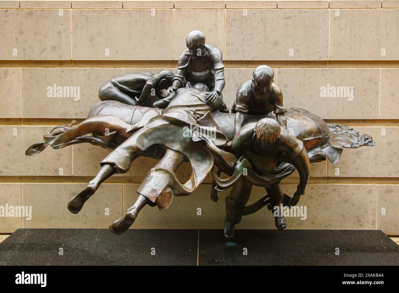 "Survivors" statue by Dennis Adams in the sculpture garden of the ...