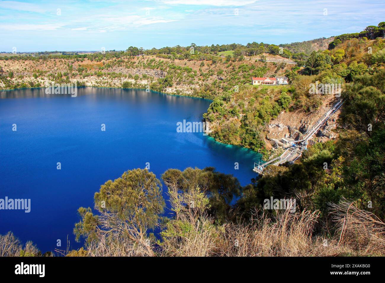 Blue Lake (Warwar), is a crater lake in Mount Gambier. This maar ...