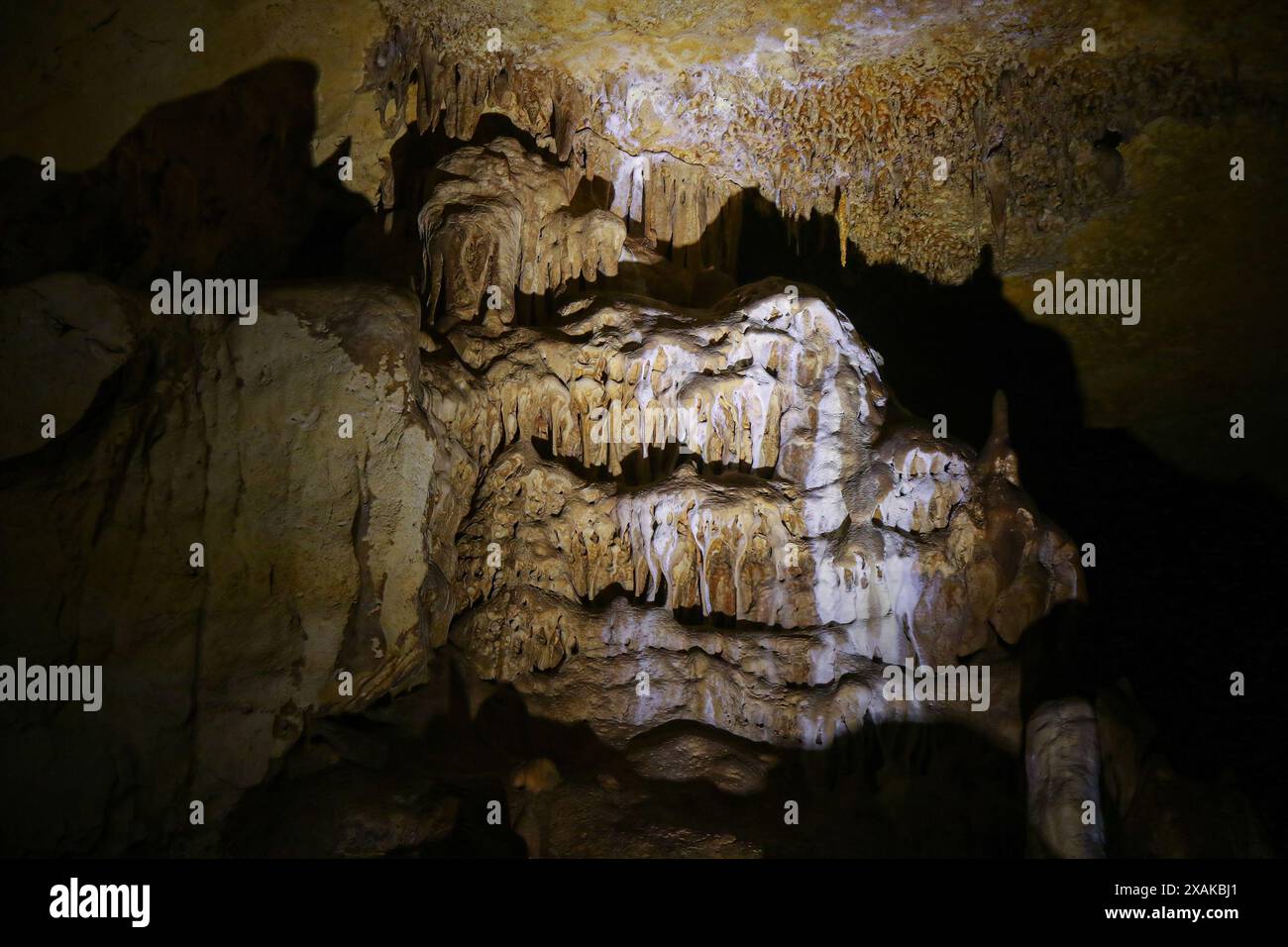 Drapery in the Blanche Cave in the Naracoorte Caves National Park in ...