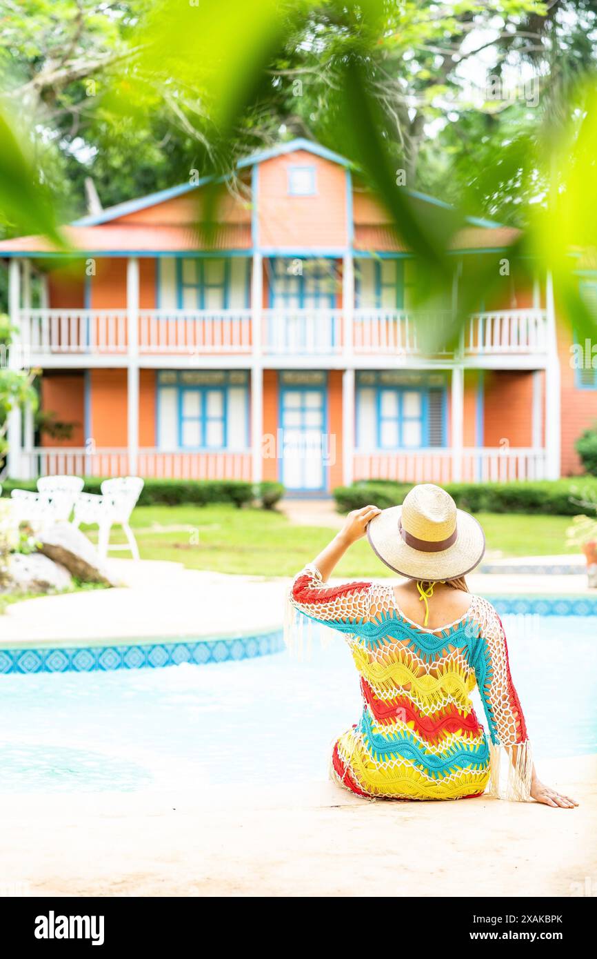 Woman in the bath in a country house hi-res stock photography and ...