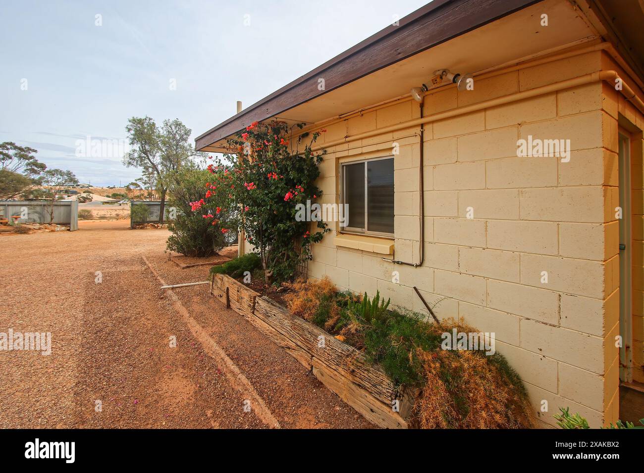 Courtyard of Faye's Underground House, a popular tourist attraction of ...