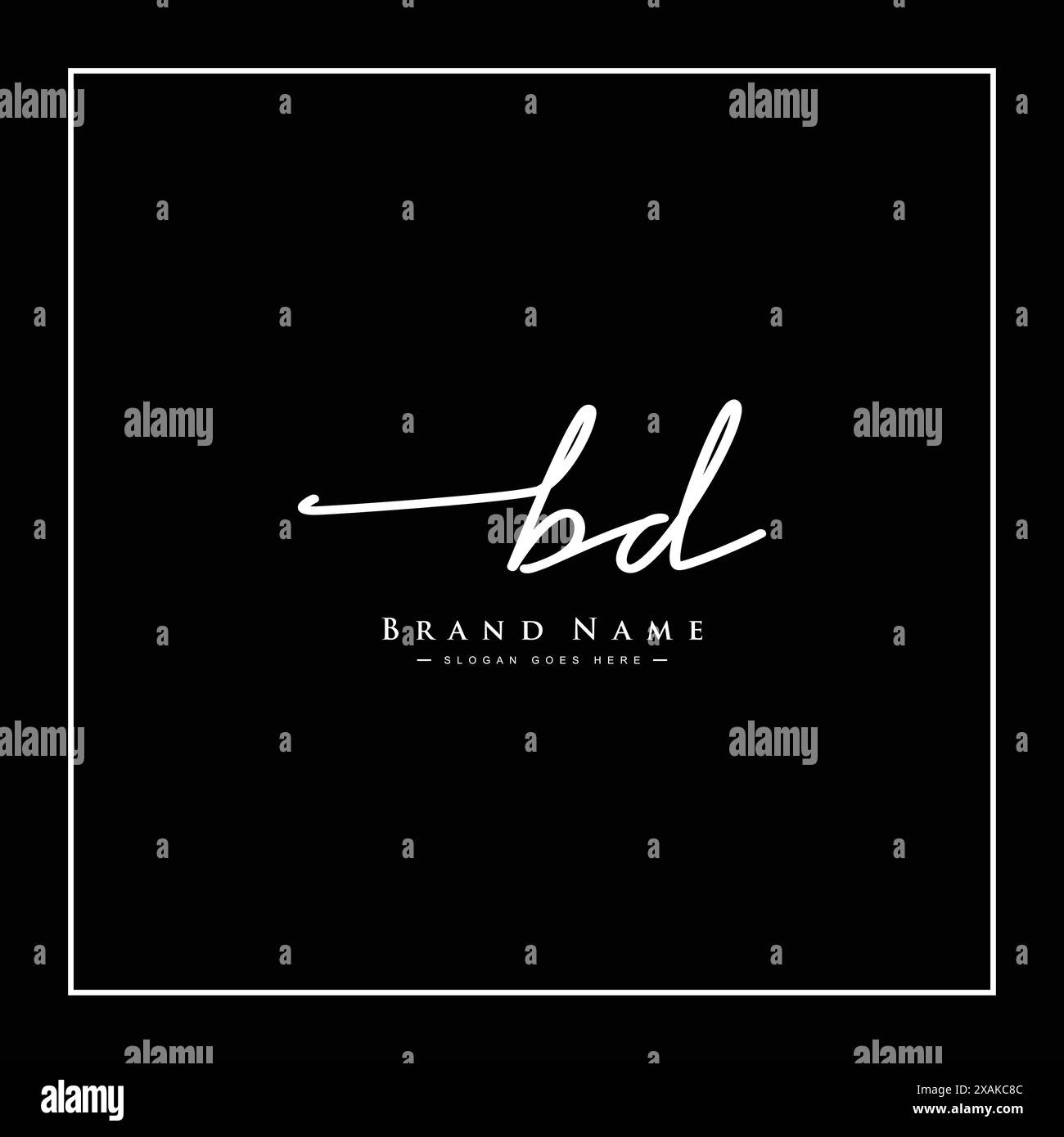 BD Handwritten Signature logo - Vector Logo Template for Beauty ...