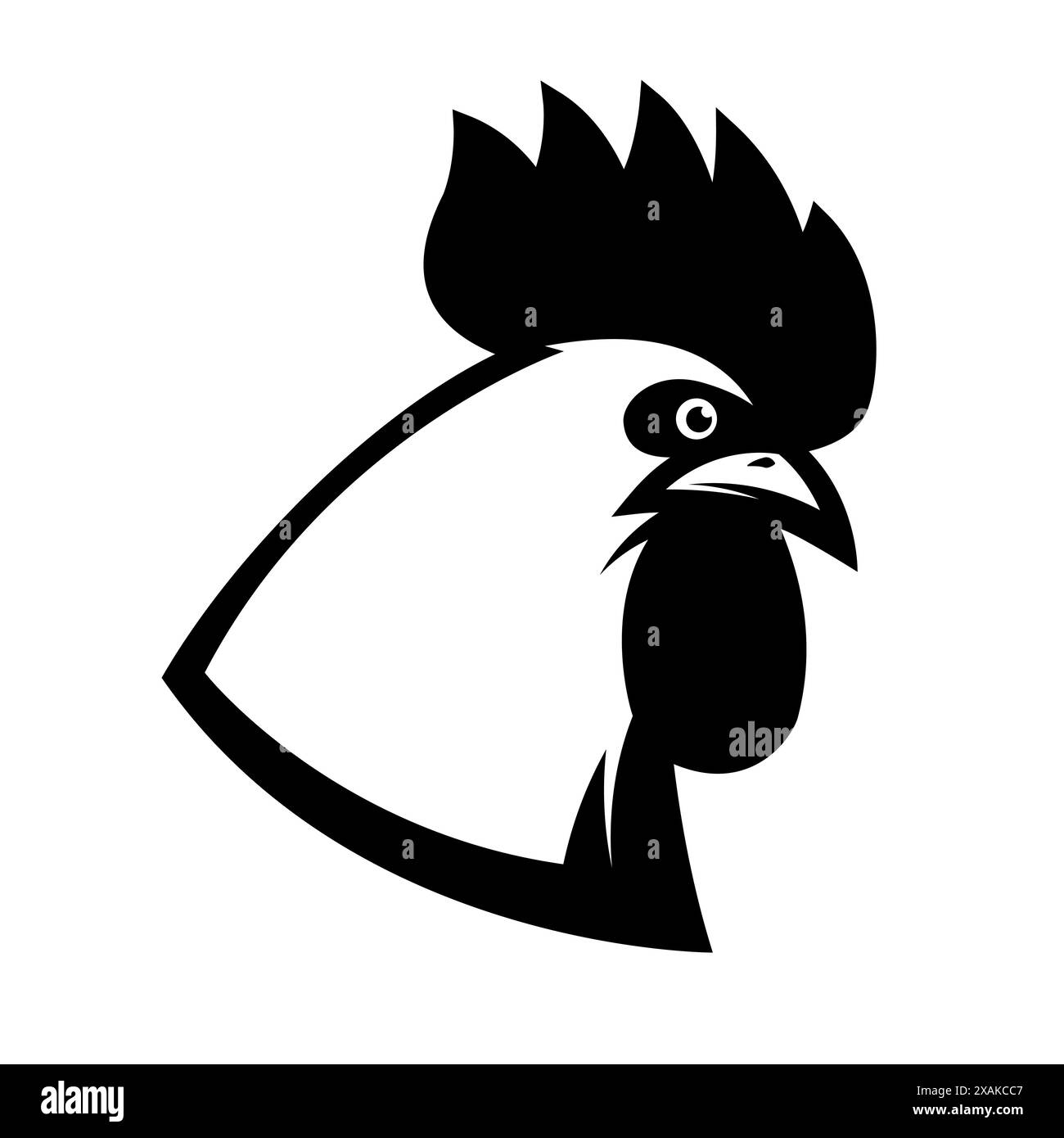 Illustration of rooster head. Design elements Stock Vector Image & Art ...