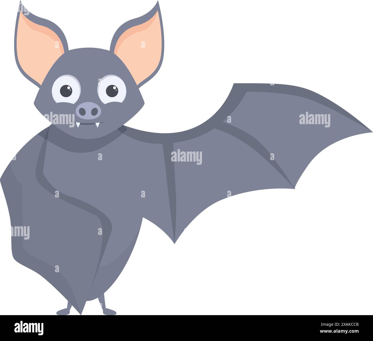 Cartoon bat is spreading its wings Stock Vector Images - Alamy