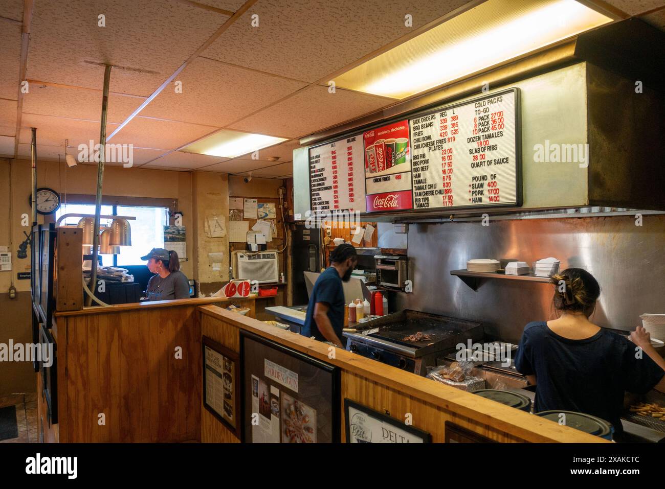 Grill cooking employee employees helpers cashier kitchen sign prices hi ...