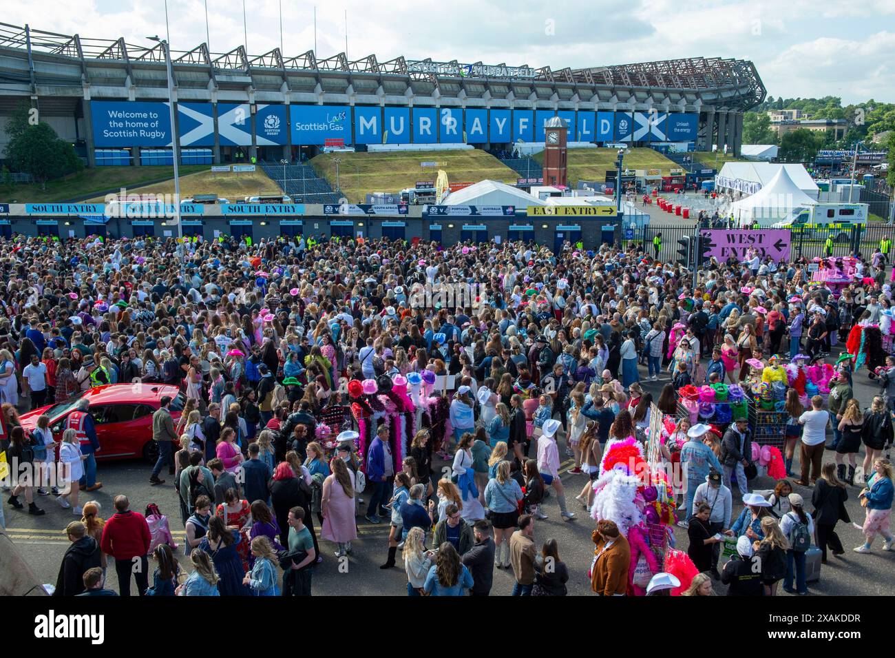 June 7th 2024. Crowds gather before the Taylor Swift The Eras Tour ...