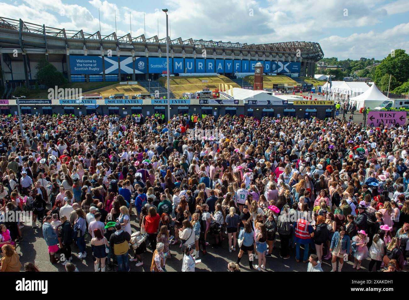 June 7th 2024. Crowds gather before the Taylor Swift The Eras Tour ...