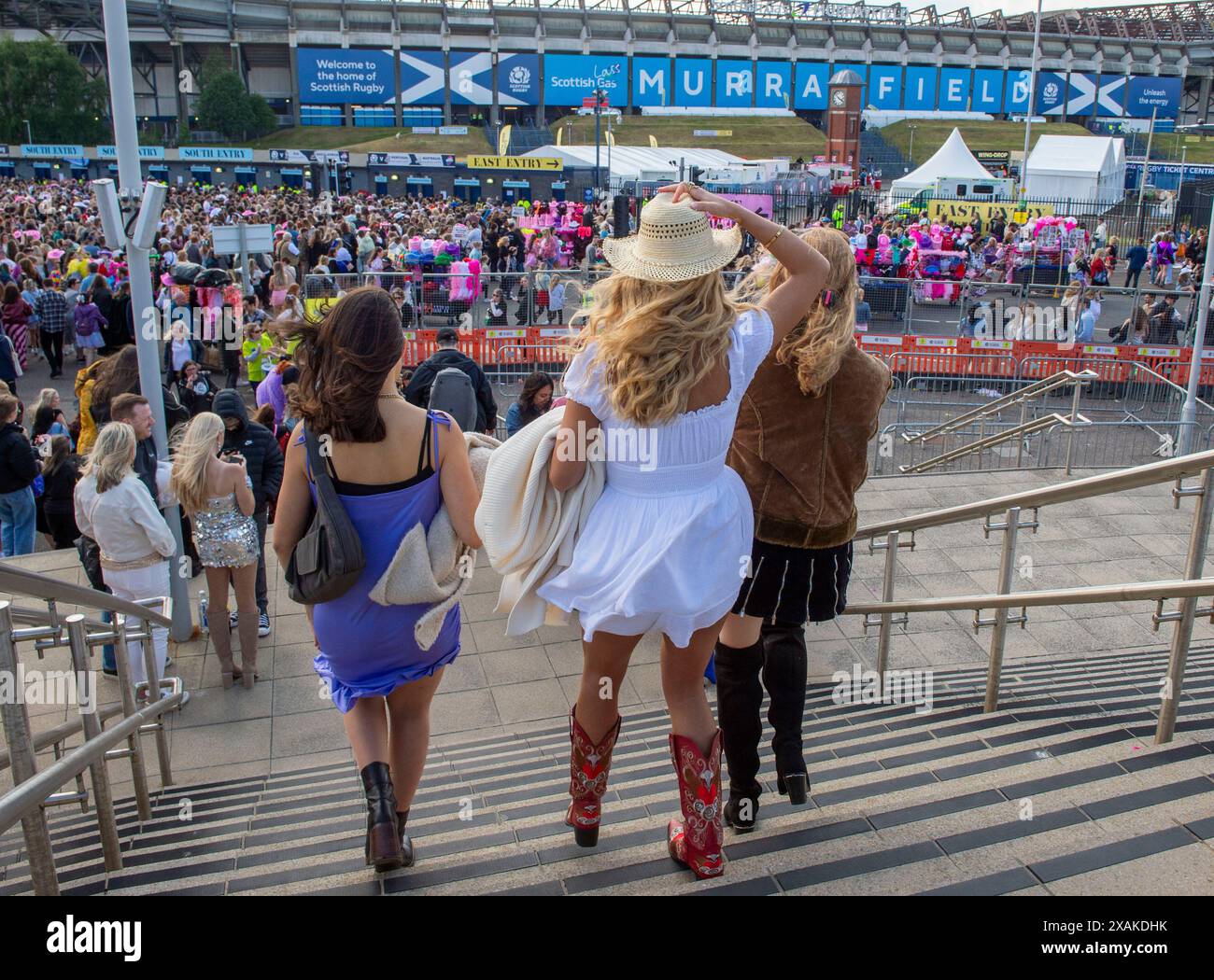 June 7th 2024. Crowds gather before the Taylor Swift The Eras Tour ...