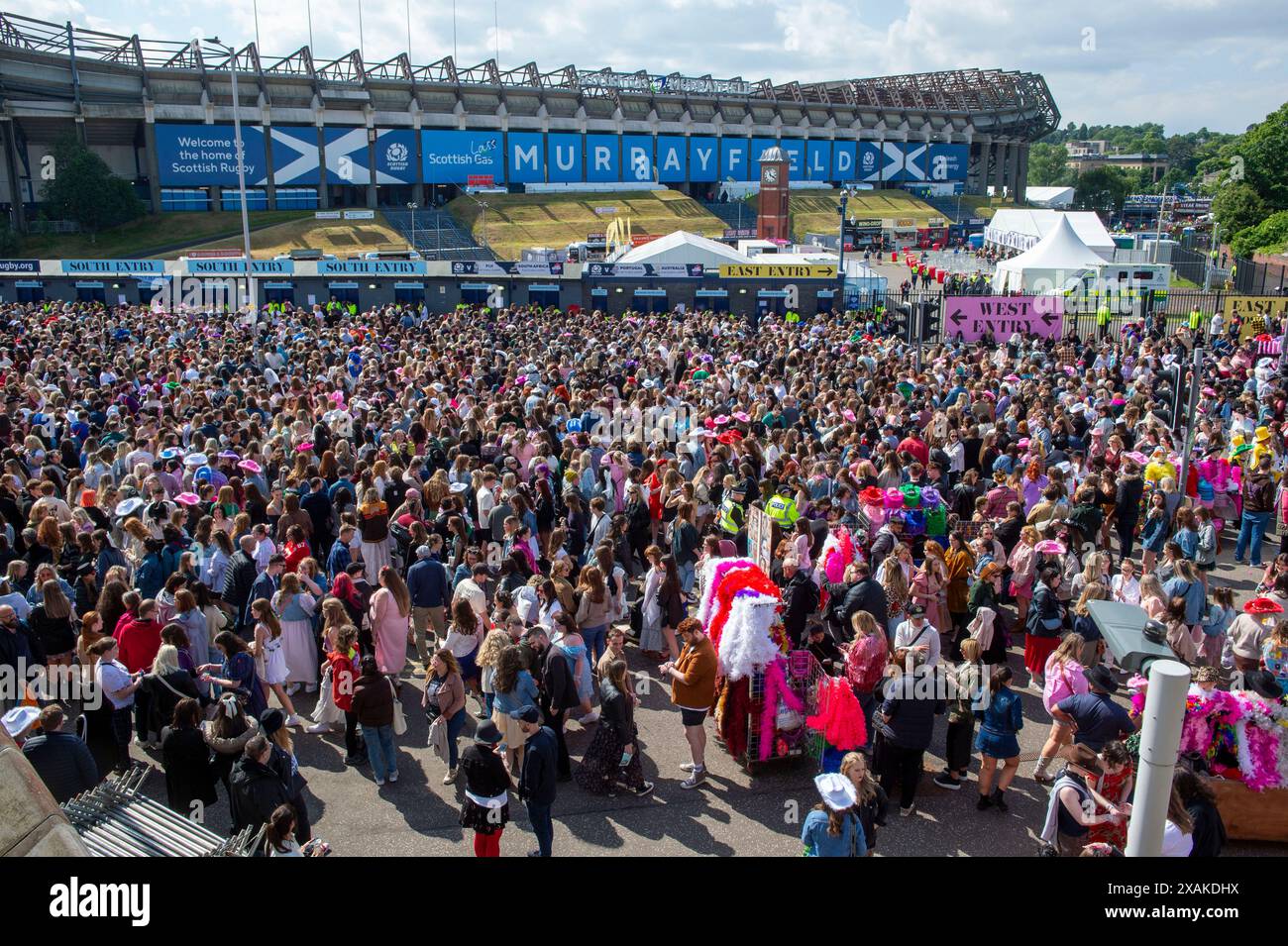 June 7th 2024. Crowds gather before the Taylor Swift The Eras Tour ...