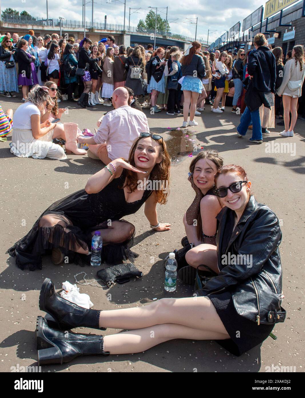 June 7th 2024. Crowds gather before the Taylor Swift The Eras Tour ...