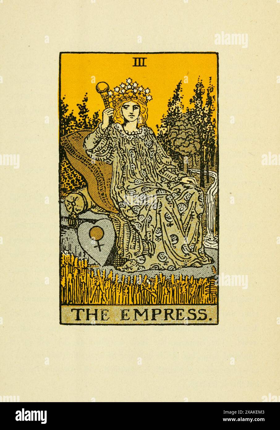 The Empress. Vintage Tarot Card from" The illustrated key to the tarot ...