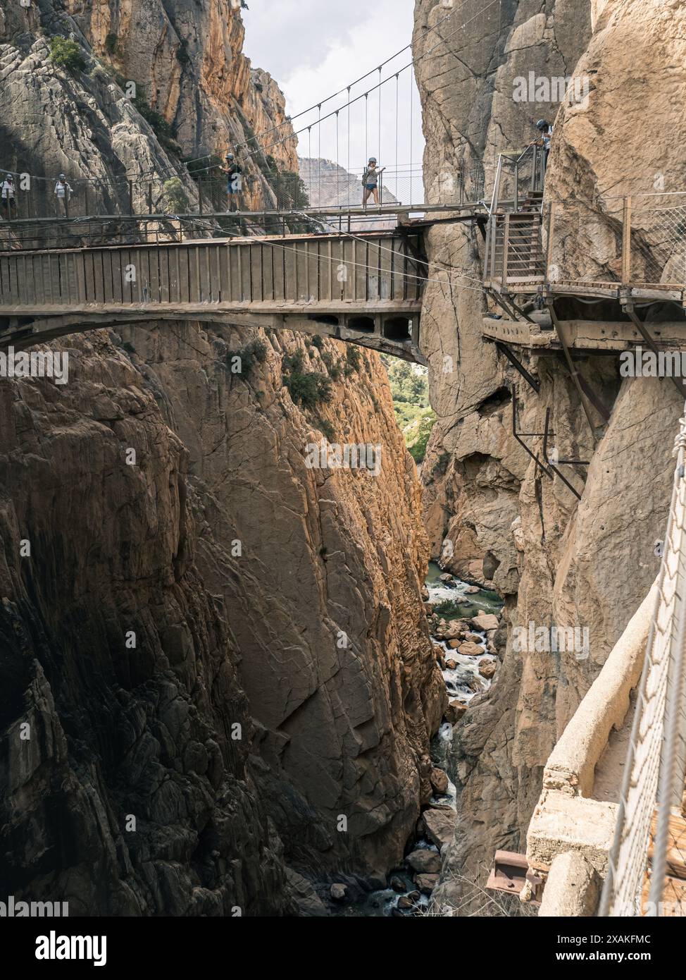 Malaga, Spain, 15th of September, 2023: The famous bridge empty with ...