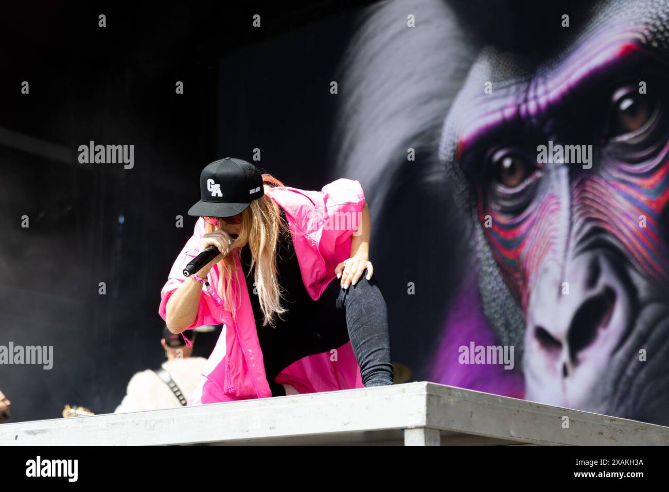 Die deutsche Rockband Guano Apes während ihres Auftrittes im Rahmen des ...