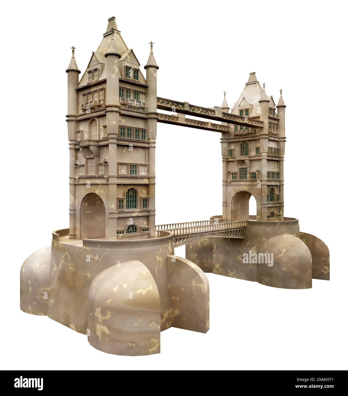 The Tower Bridge in London isolated on white background Stock Photo - Alamy