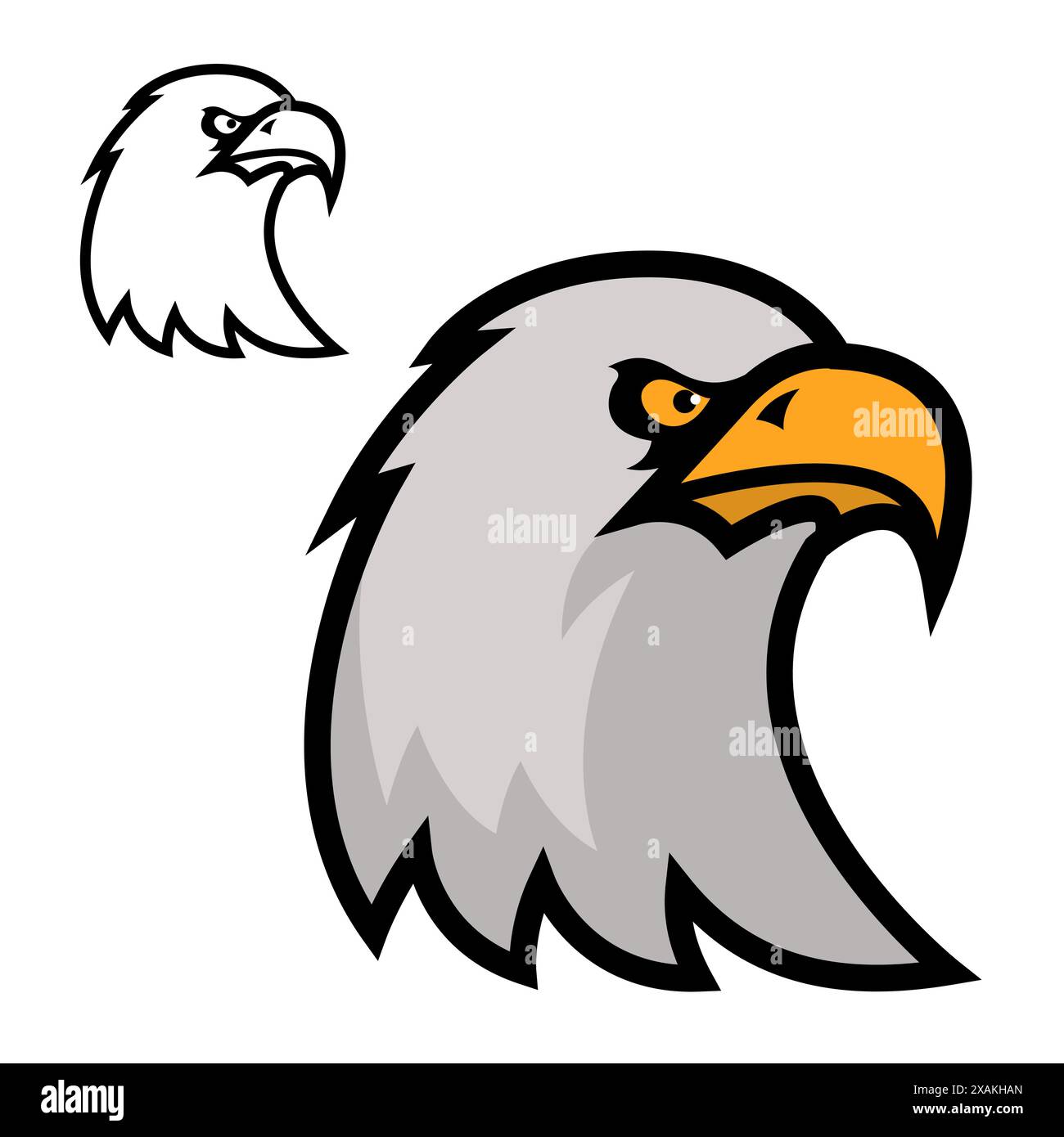 Eagle head design hi-res stock photography and images - Alamy