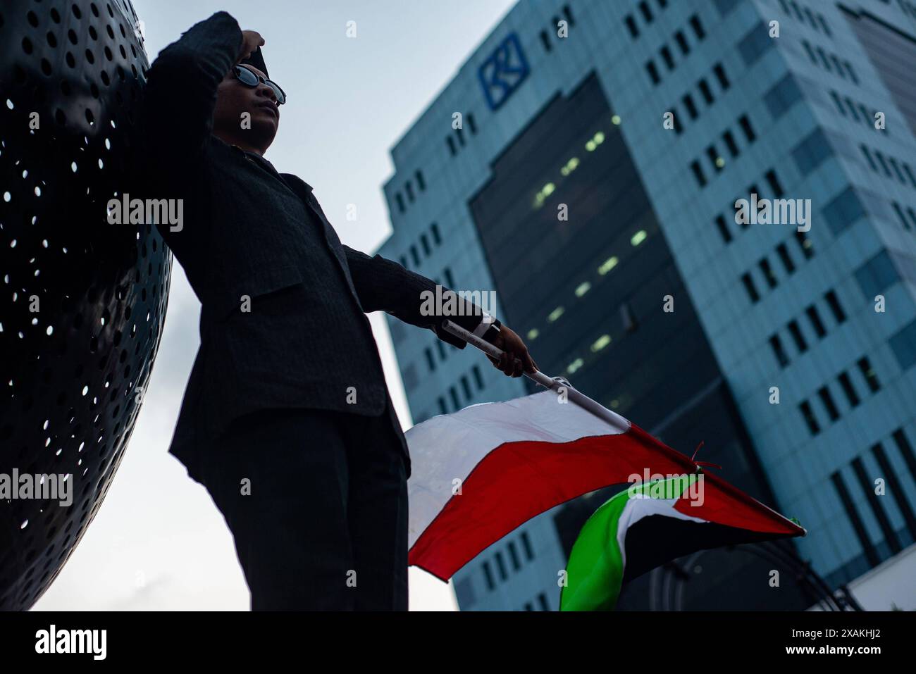 ONE HOUR RESPECT MOVEMENT FOR PALESTINE An activist performs the One ...
