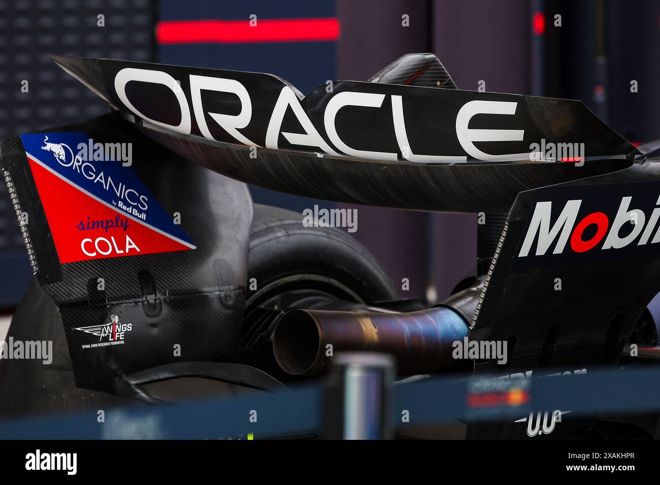Red Bull Racing RB20, mechanical detail rear wing during the Formula 1 ...
