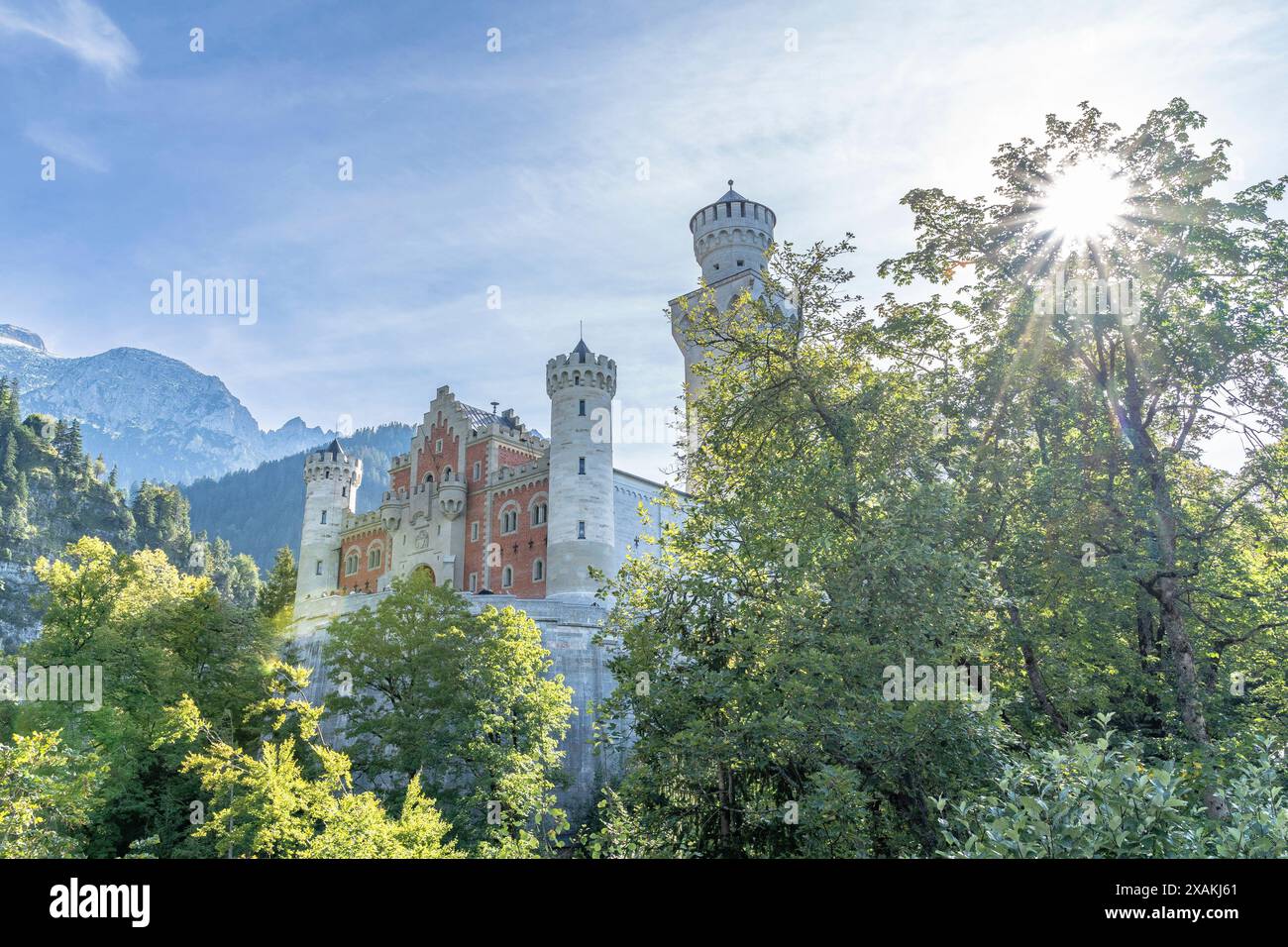 Europe, Germany, Southern Germany, Bavaria, Füssen, View of ...
