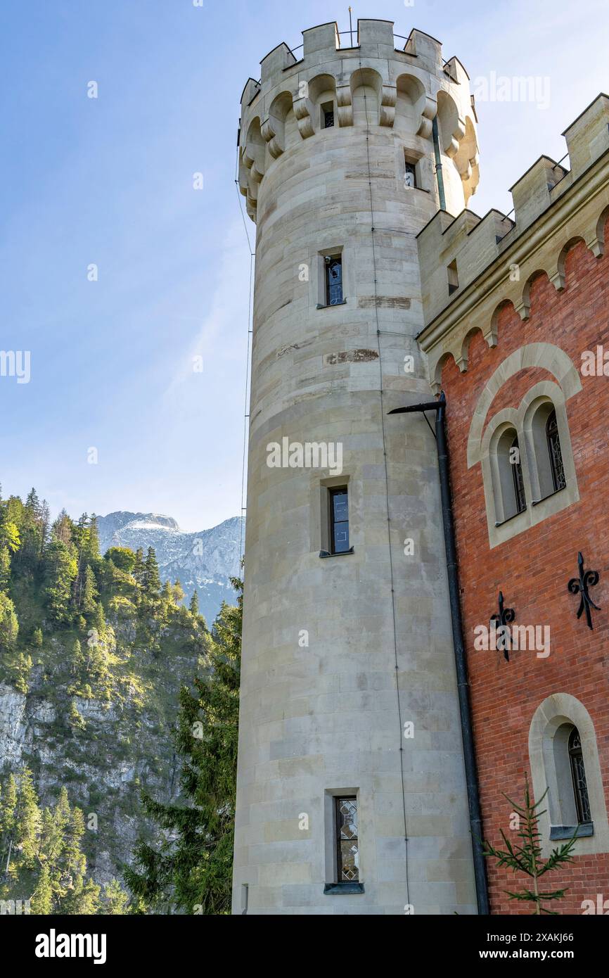 Europe, Germany, Southern Germany, Bavaria, Füssen, Neuschwanstein ...