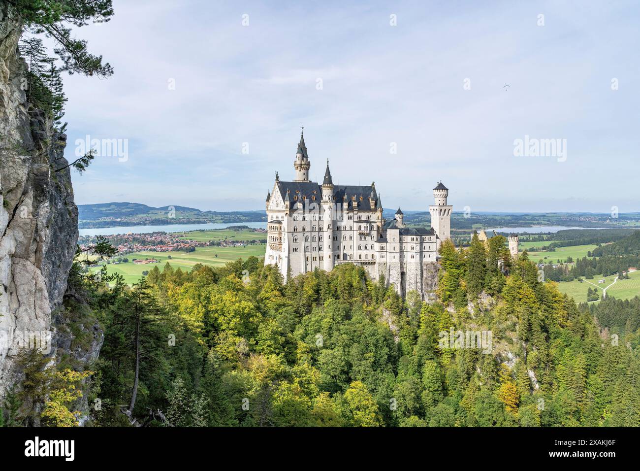 Europe, Germany, Southern Germany, Bavaria, Füssen, View from the ...