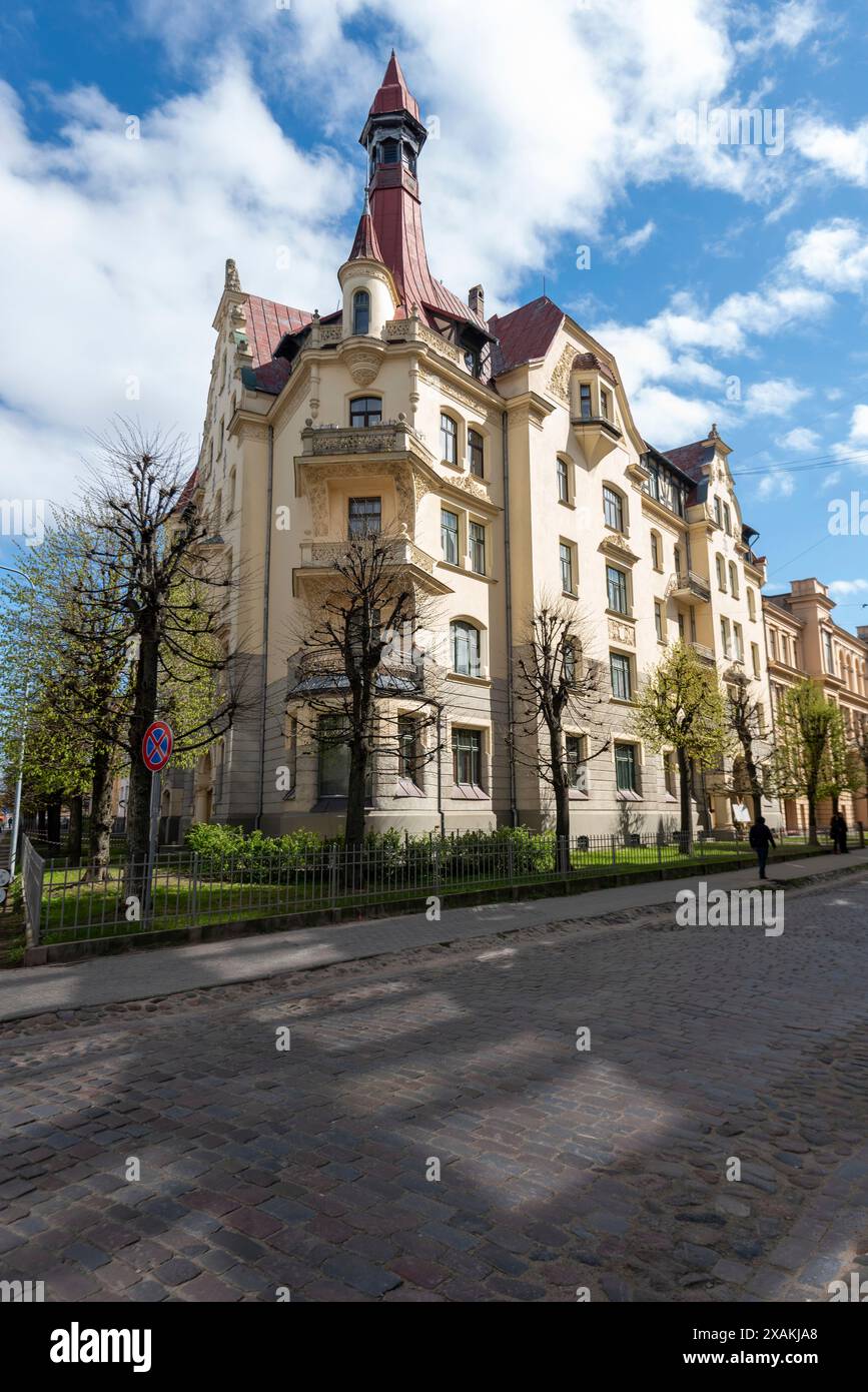Art Nouveau buildings on Alberta iela in Riga, UNESCO World Heritage ...