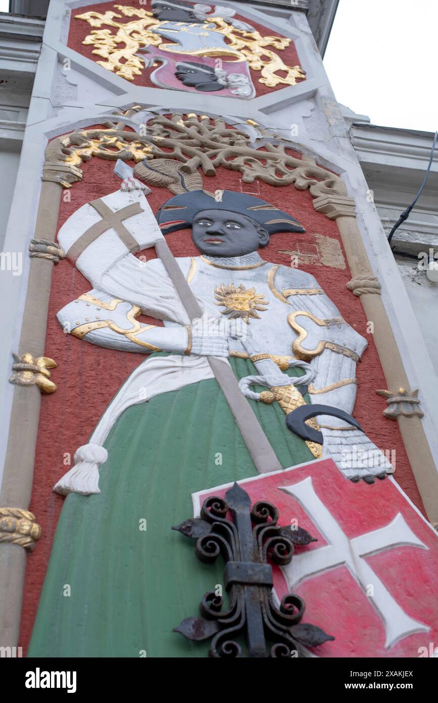 St. Mauritius, patron saint of the Blackheads, 14th century brotherhood ...