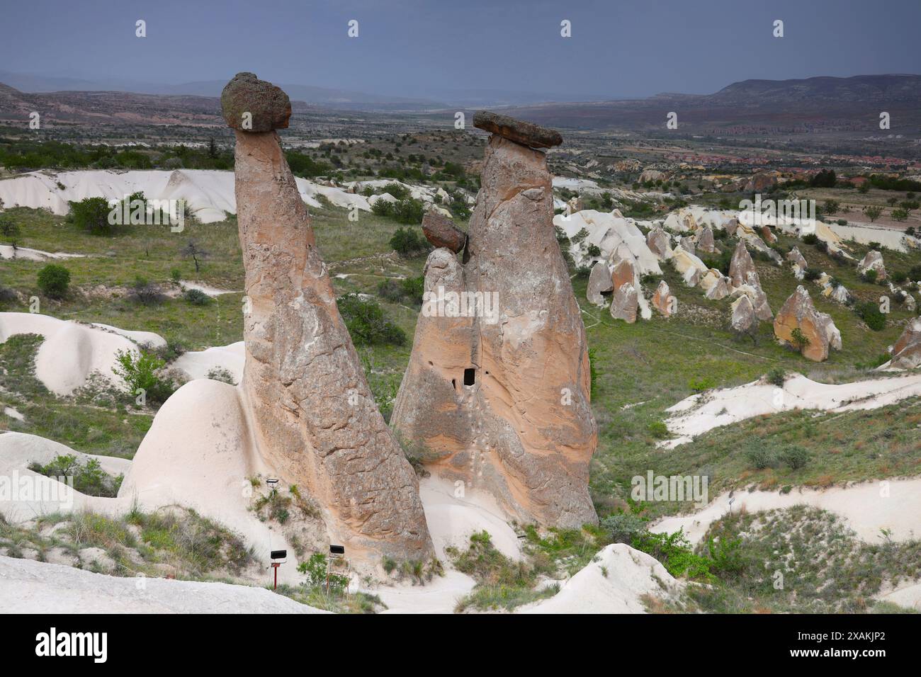 Characteristic rock formations of Urgup in Cappadocia, Turkey Stock ...