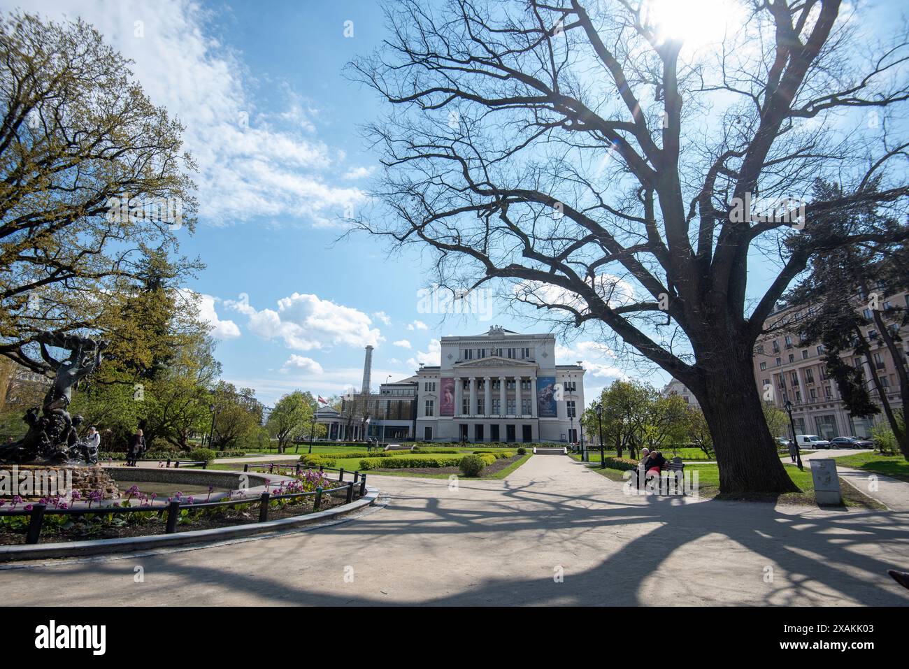 Latvian National Opera, built according to designs by architect Ludwig ...