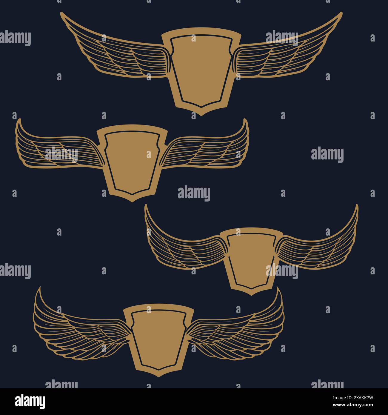 Gold emblems hi-res stock photography and images - Alamy