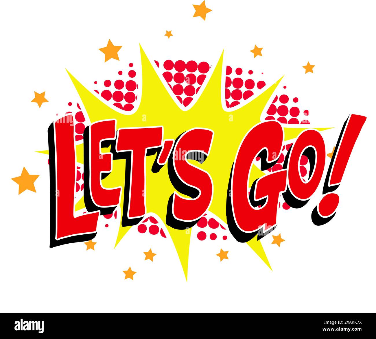 Lets go vector vectors Cut Out Stock Images & Pictures - Alamy