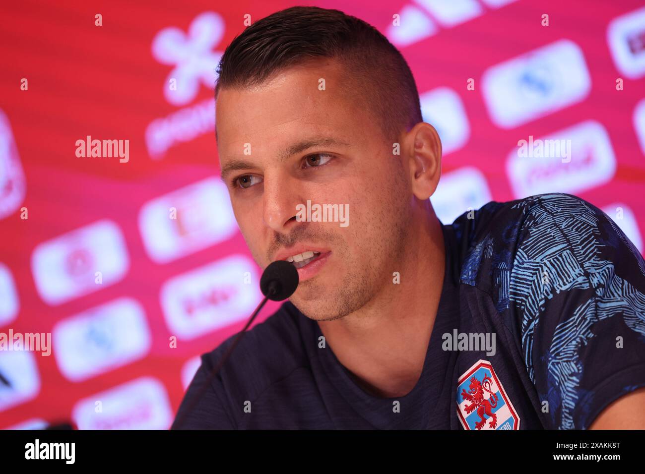 Brussels, Belgium. 07th June, 2024. Luxembourg's goalkeeper Anthony ...