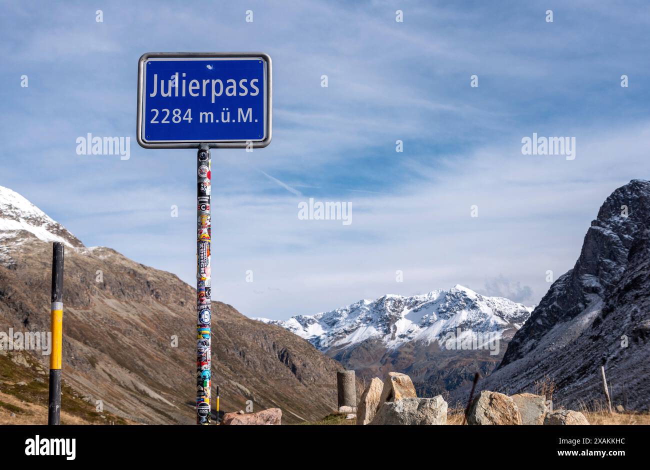 The Julier Pass in Switzerland, an important ancient Roman route ...