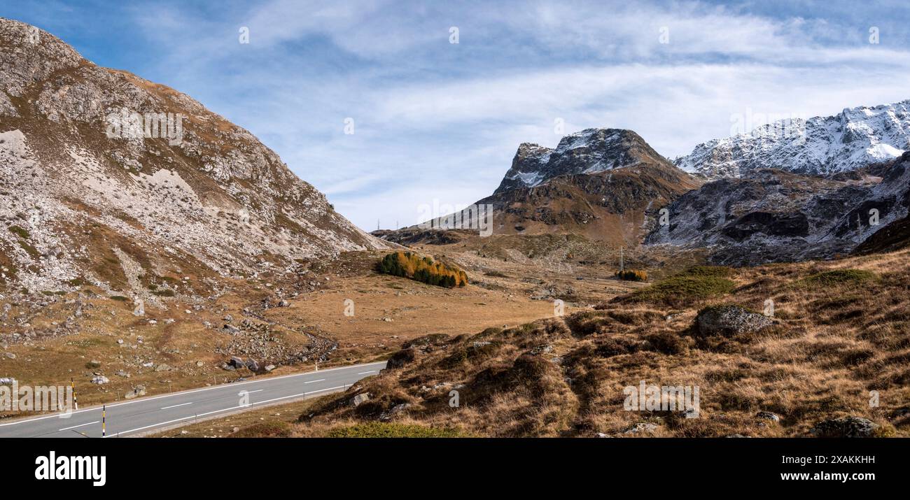 The Julier Pass in Switzerland, an important ancient Roman route ...
