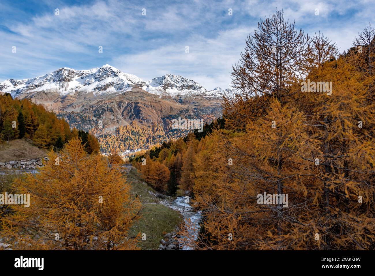 The scenic Julier Pass in Switzerland in autumn Stock Photo - Alamy