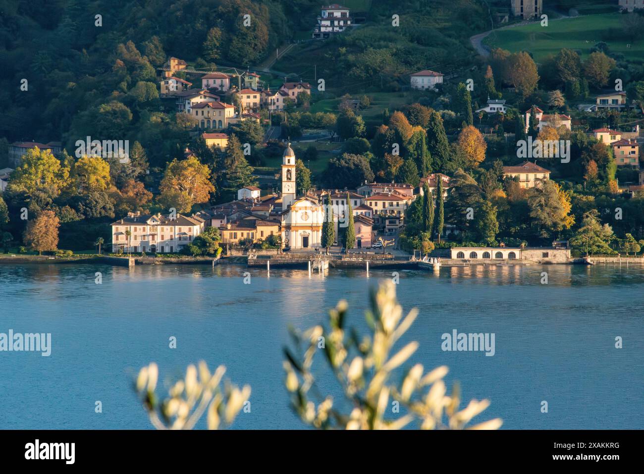 The church in San Giovanni at lake Como, Italy Stock Photo - Alamy